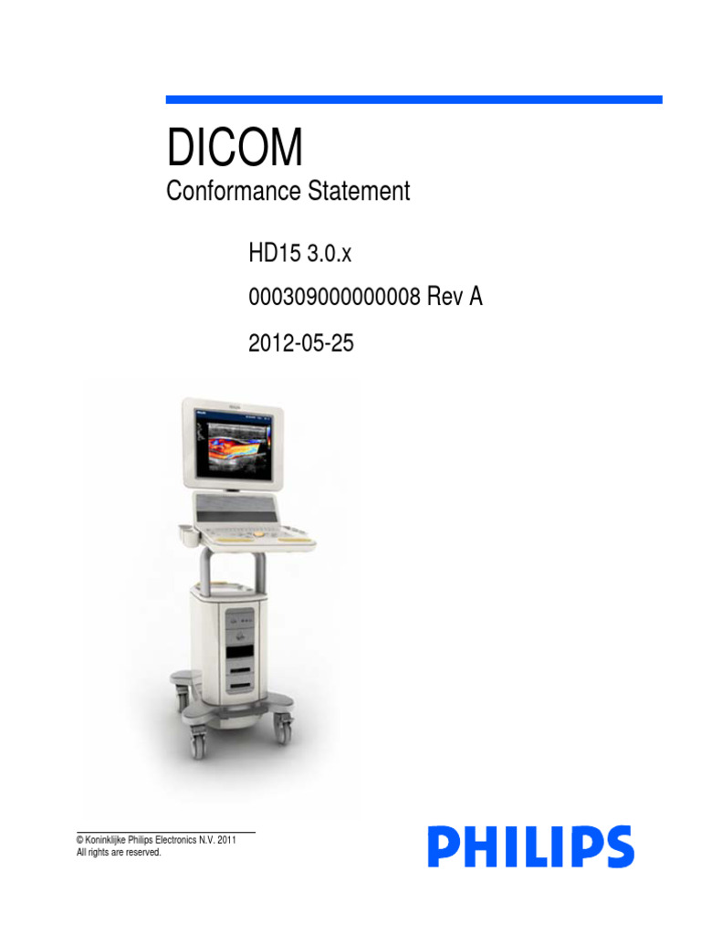 DICOM Conformance Statement HD15 R3.0 | PDF | Echocardiography ...