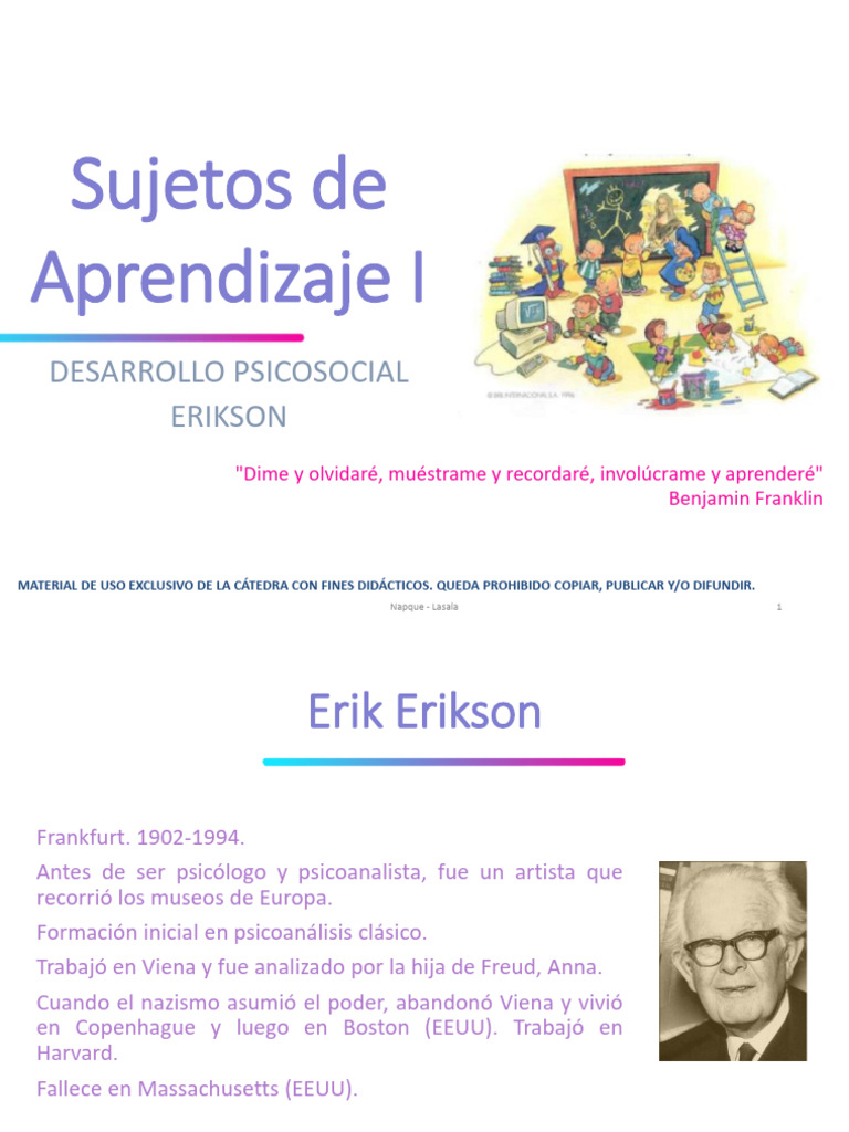 UT 3 Erikson | PDF | Psicoanálisis | Sicología