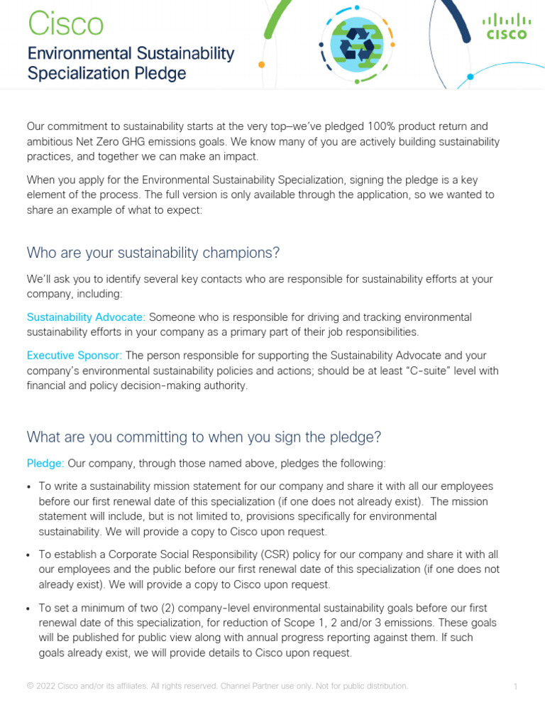 Ess Pledge | PDF | Sustainability | Natural Environment