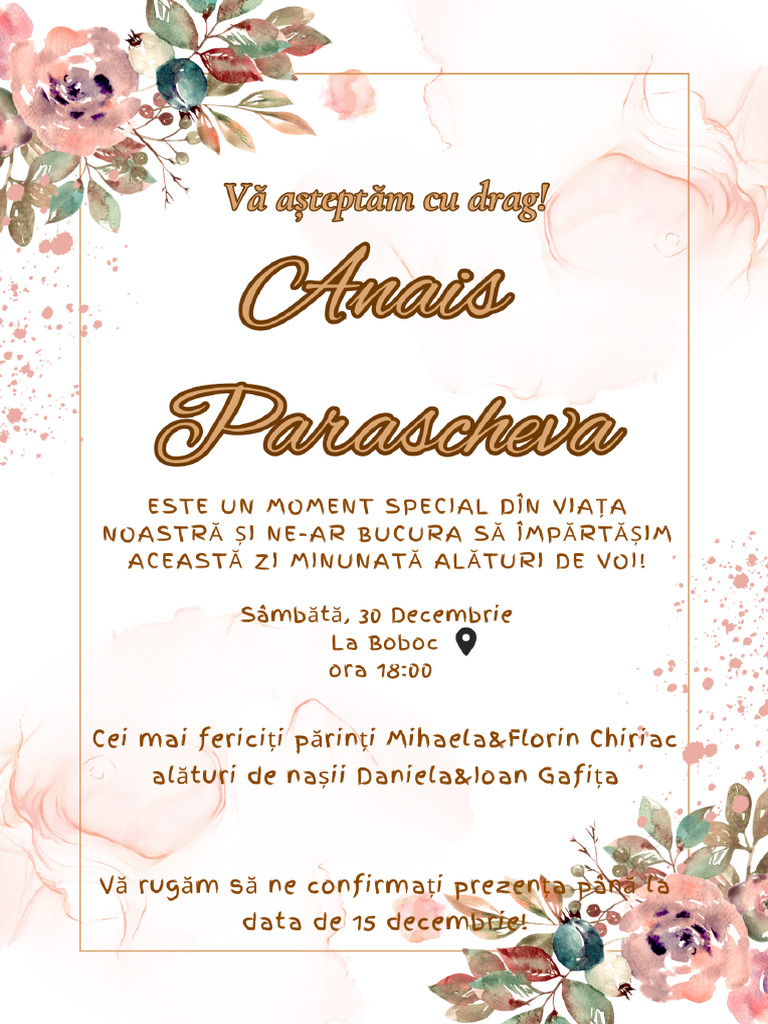 Invitatie Jaja | PDF