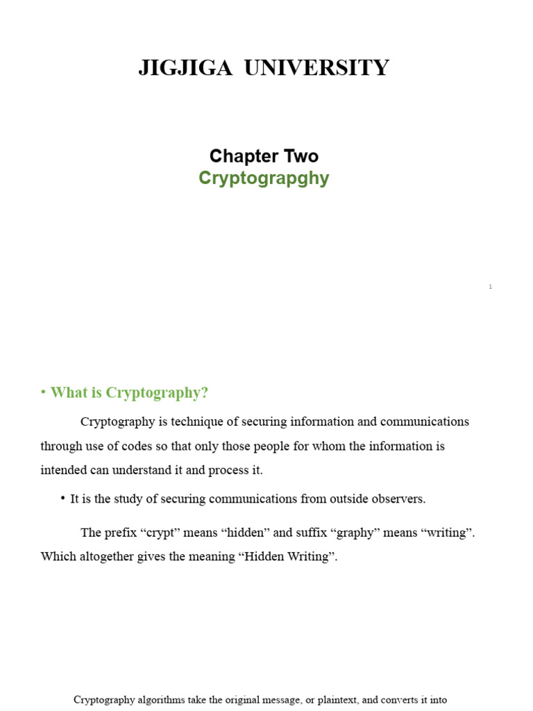 FSS CH-2 | PDF | Cryptography | Encryption
