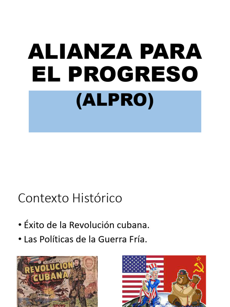 Alianza para El Progreso | PDF | Cuba | America latina