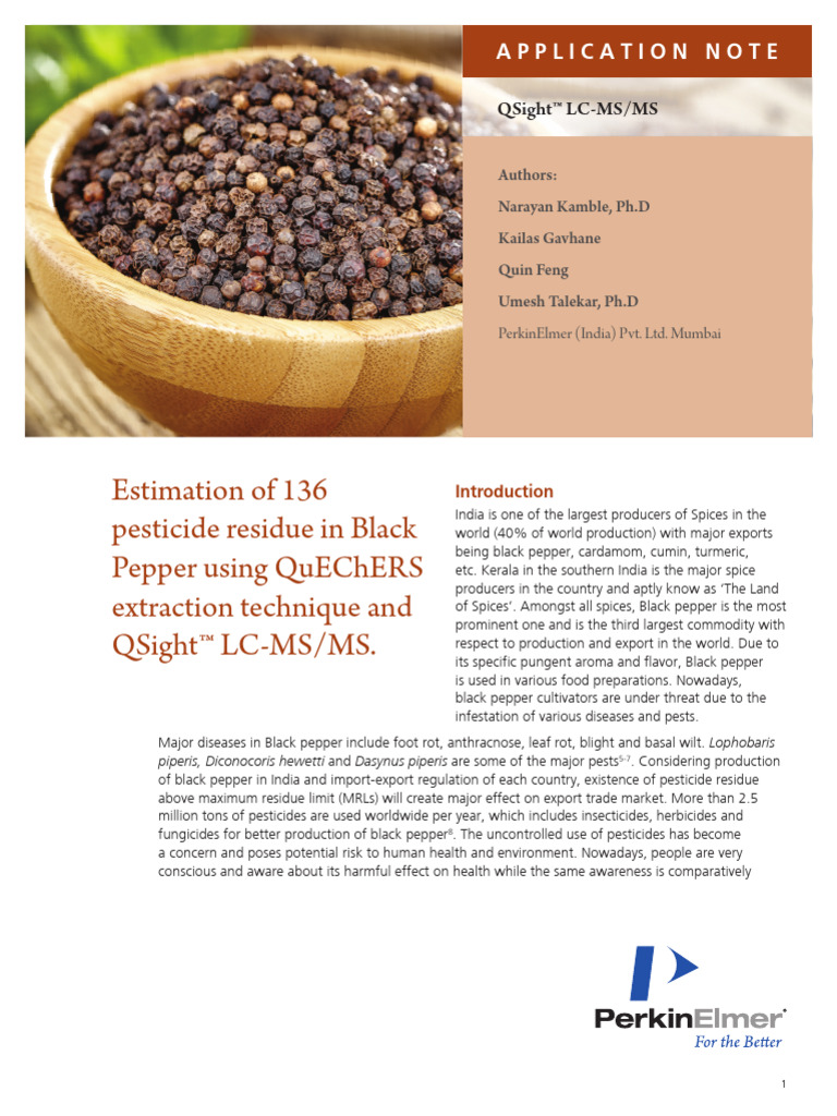 APP-Black Pepper Application LCMSMS | PDF | High Performance Liquid ...