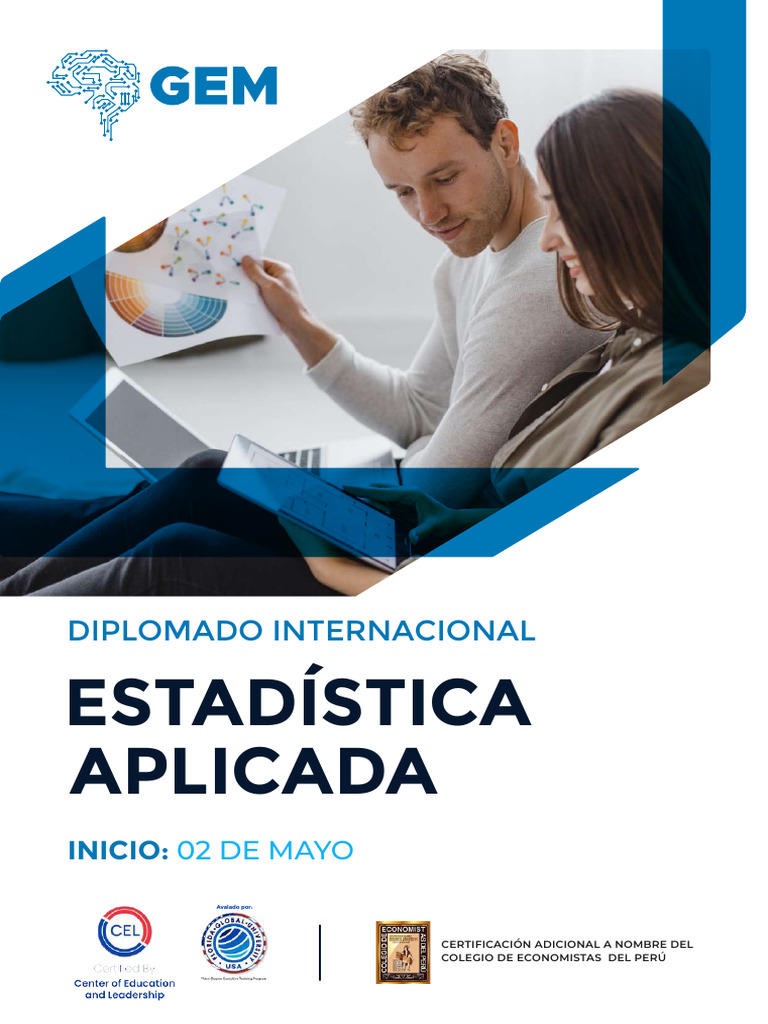 Brochure Diplomado Internacional Estadistica Aplicada Gem | PDF | Mínimos cuadrados ordinarios ...