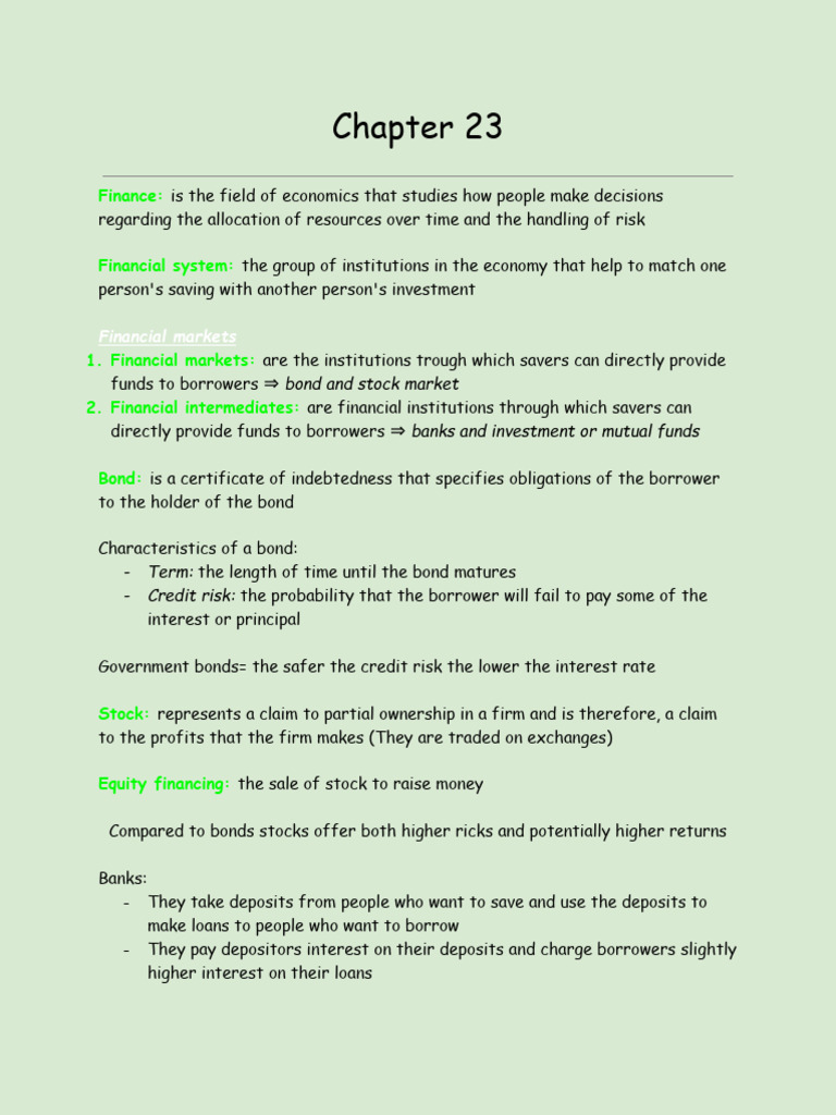 Chapter 23-24 | Download Free PDF | Money | Interest