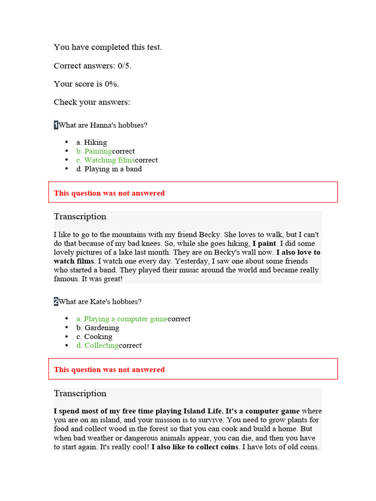 4-You Have Completed This Test | PDF | Language Arts & Discipline ...
