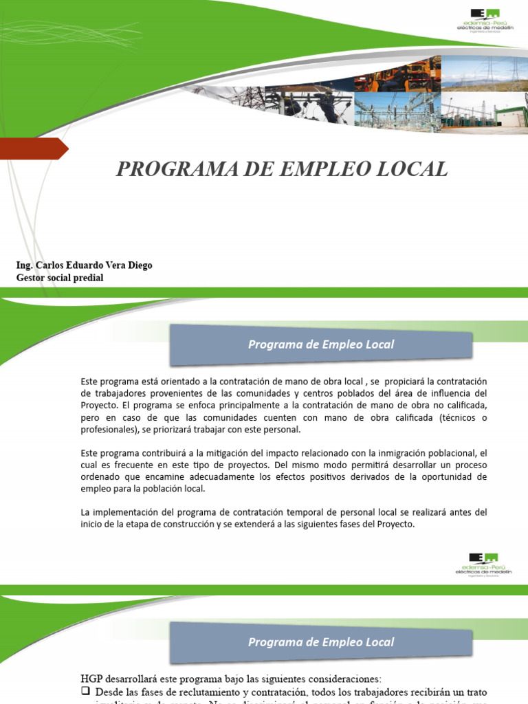 Programa de Empleo Local | PDF | Empleo | Reclutamiento