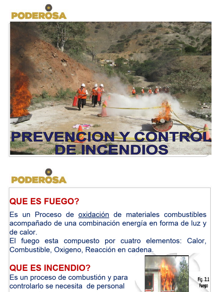 9 PREVENCION CONTRA INCENDIOS TERMINADO - PPT 2 | PDF | Combustión ...