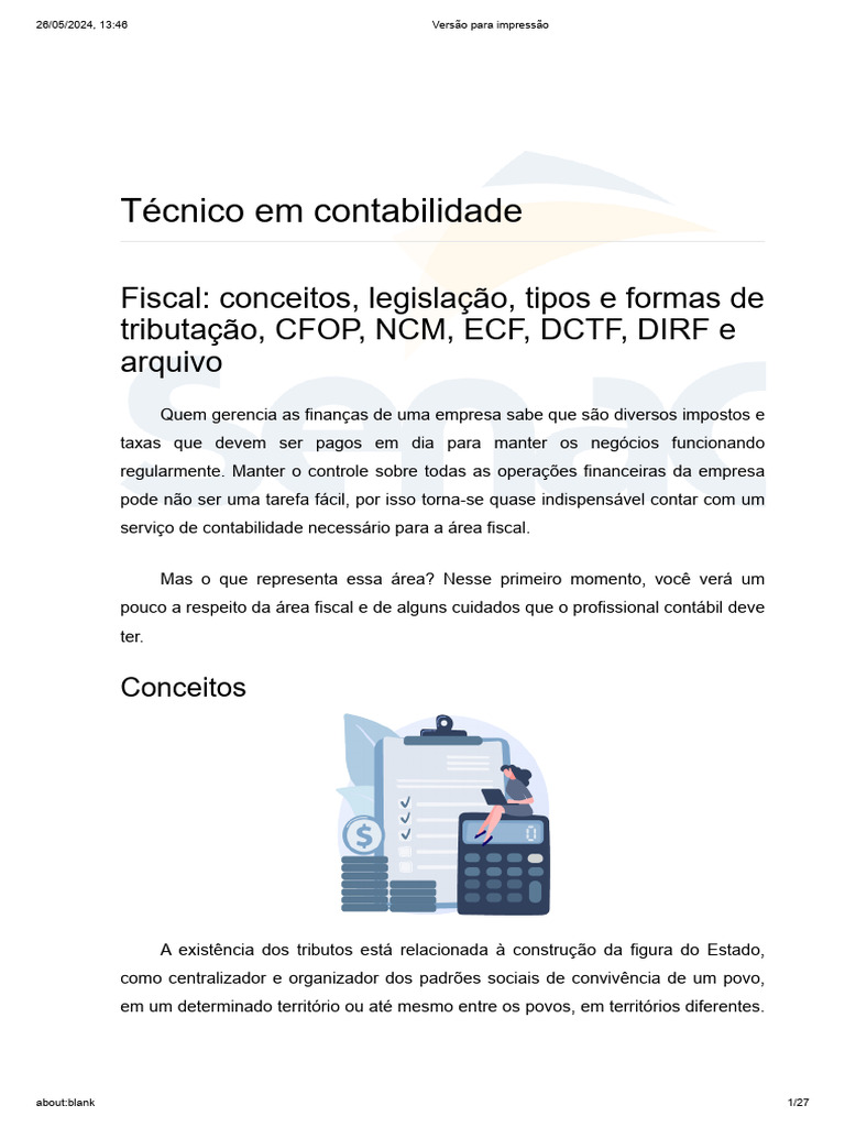 Contabilidade Fiscal: Conceitos e Legislação | PDF | Impostos ...