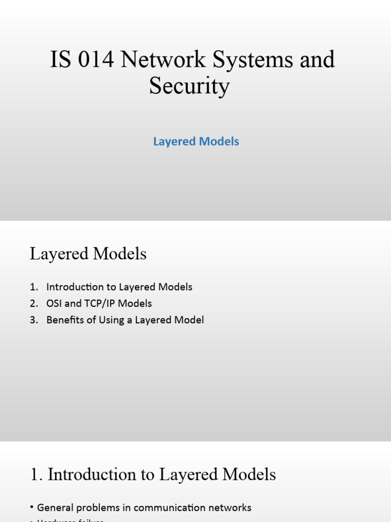 Layered Models in Network Security | PDF | Osi Model | Network Switch