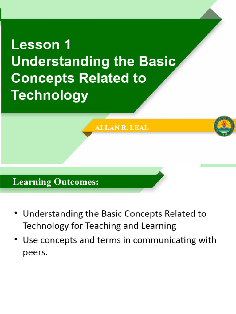 Basic Technology Concepts for Education | PDF | Internet | Computer Network