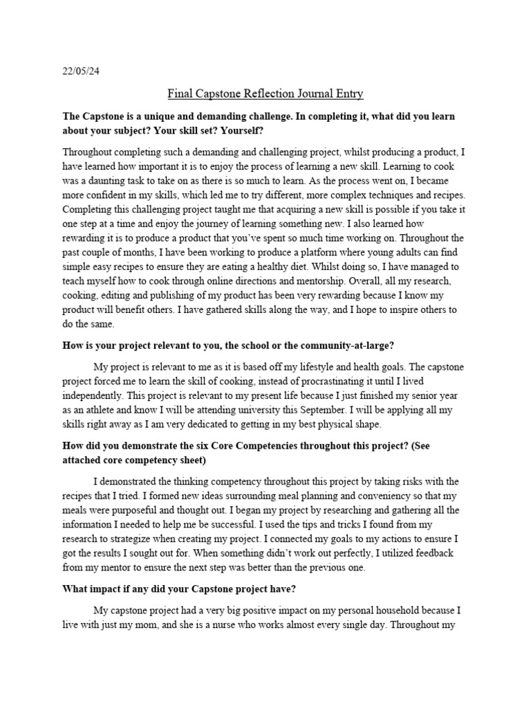 Final Reflection - Blog Post 6 | PDF | Psychology | Cognitive Science