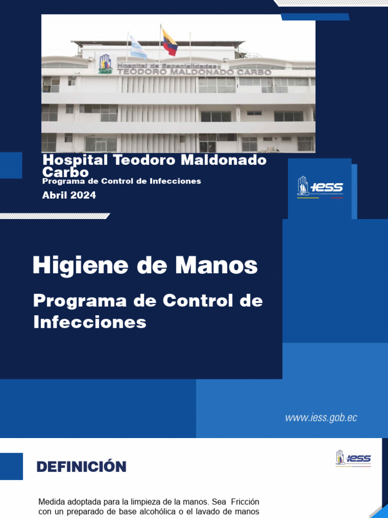 Diapositivas Higiene Manos 2024 | Descargar gratis PDF | Lavado de manos | Especialidades Medicas