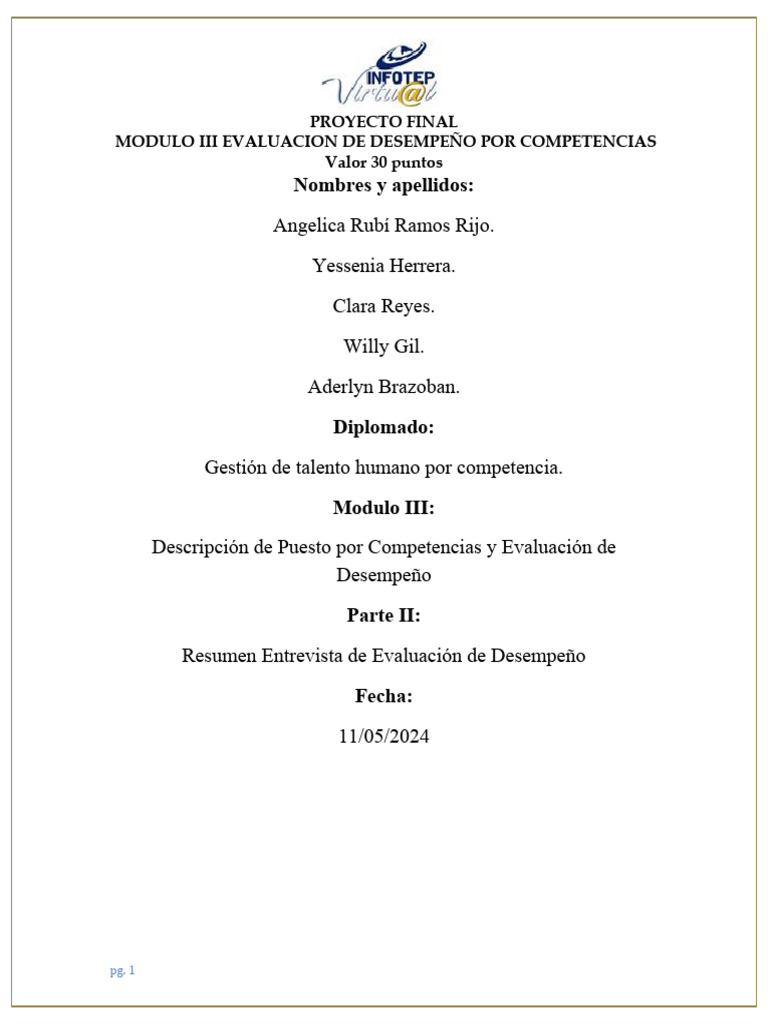 Proyecto Final Modulo III | PDF | Diseño | Calidad (comercial)