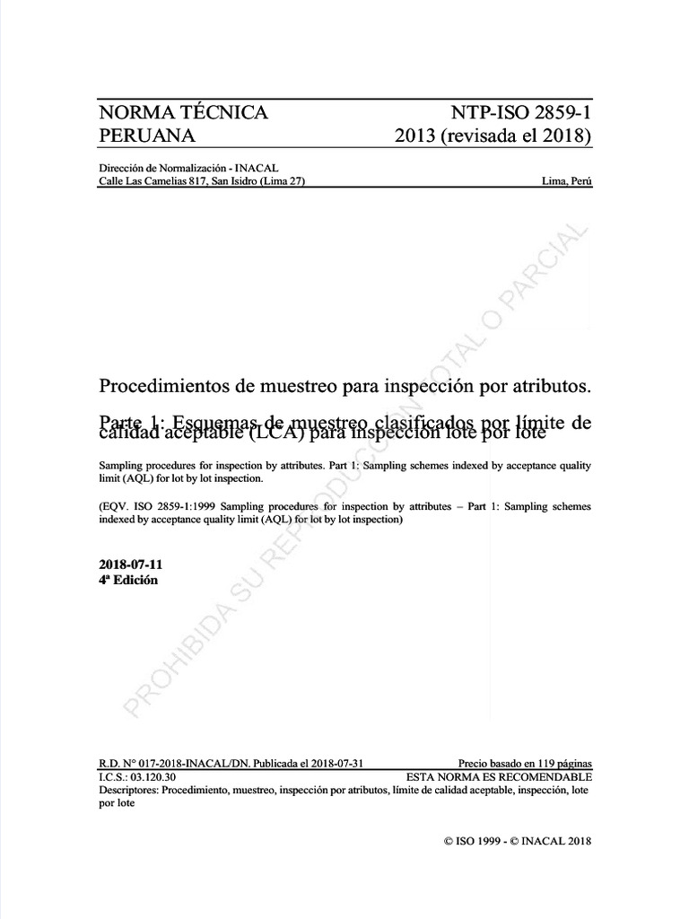 PDF Ntp Iso 2859 1 Compress | PDF