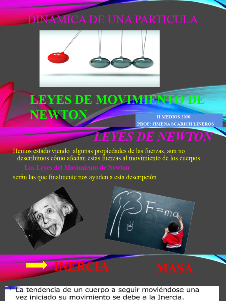 Leyes de Newton y Diagramas de Fuerzas | PDF | Las leyes del movimiento ...
