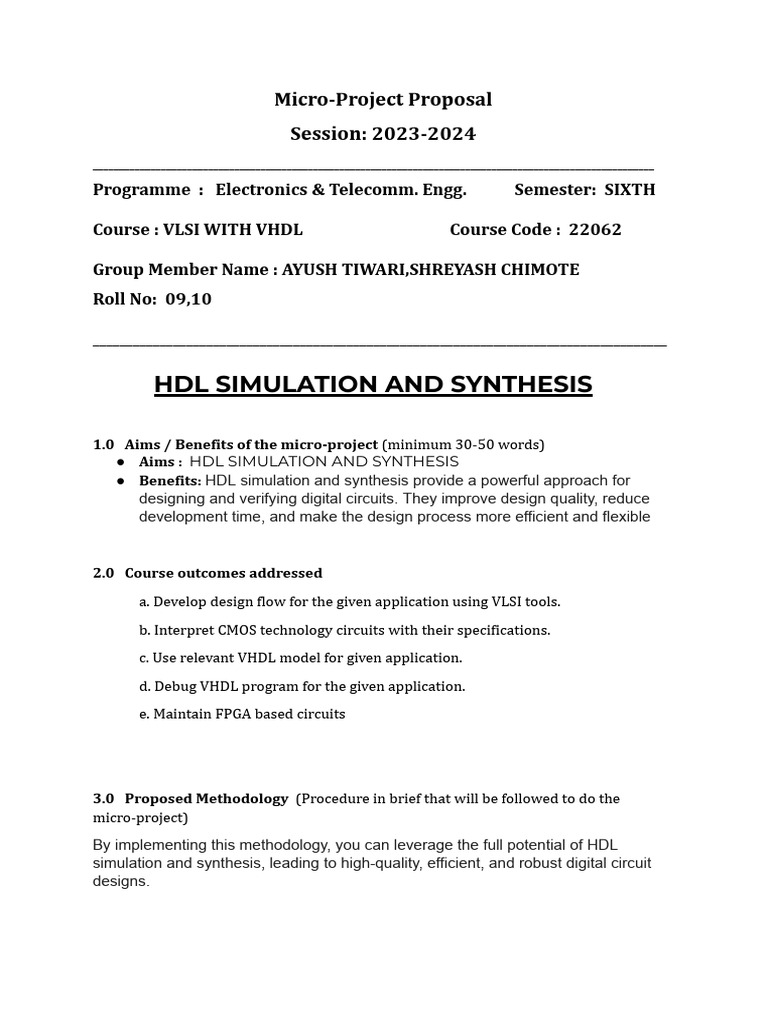 Annexure 1 Vlsi | PDF | Hardware Description Language | Vhdl