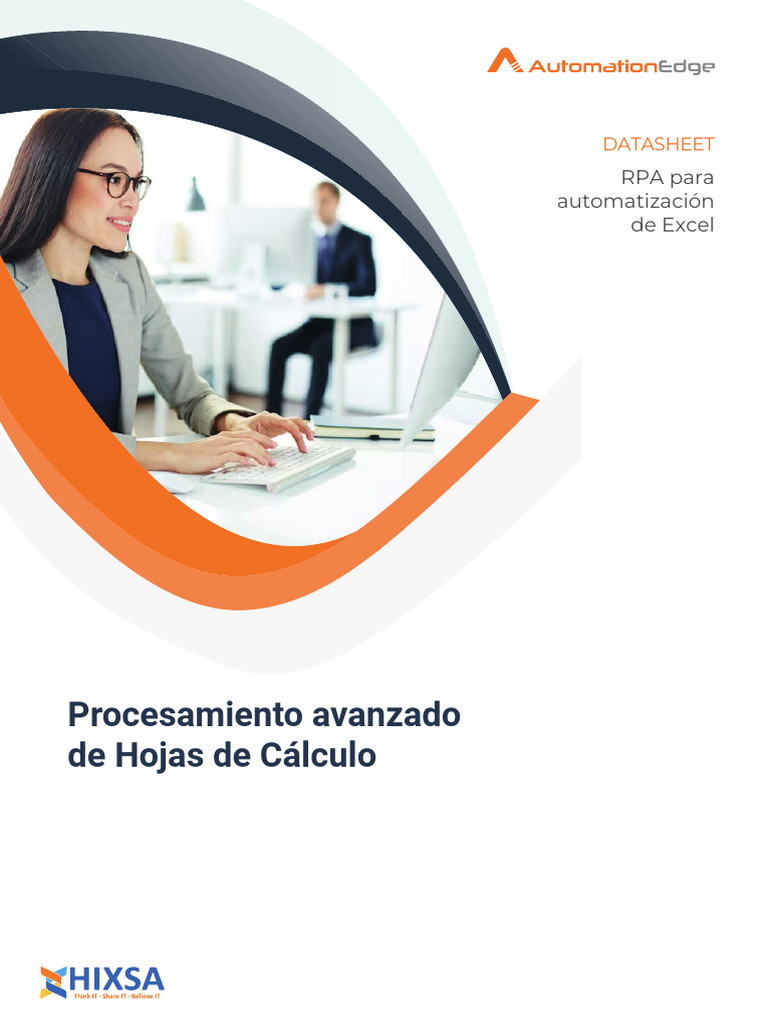 Datasheets RPA para Automatizacion de Excel AutomationEdge HIXSA Es | PDF | Microsoft Excel ...