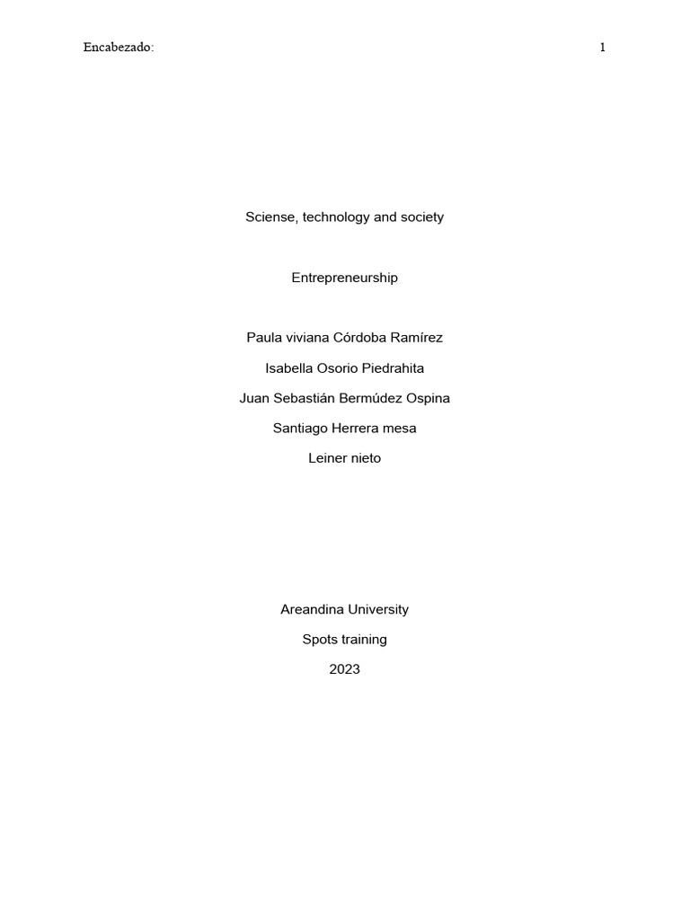 Plantilla Formato Apa | PDF | Sustainability | Innovation