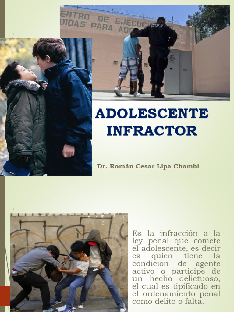 Adolescente Infractor A La Ley Penal | PDF | Fiscal | Jurisdicción