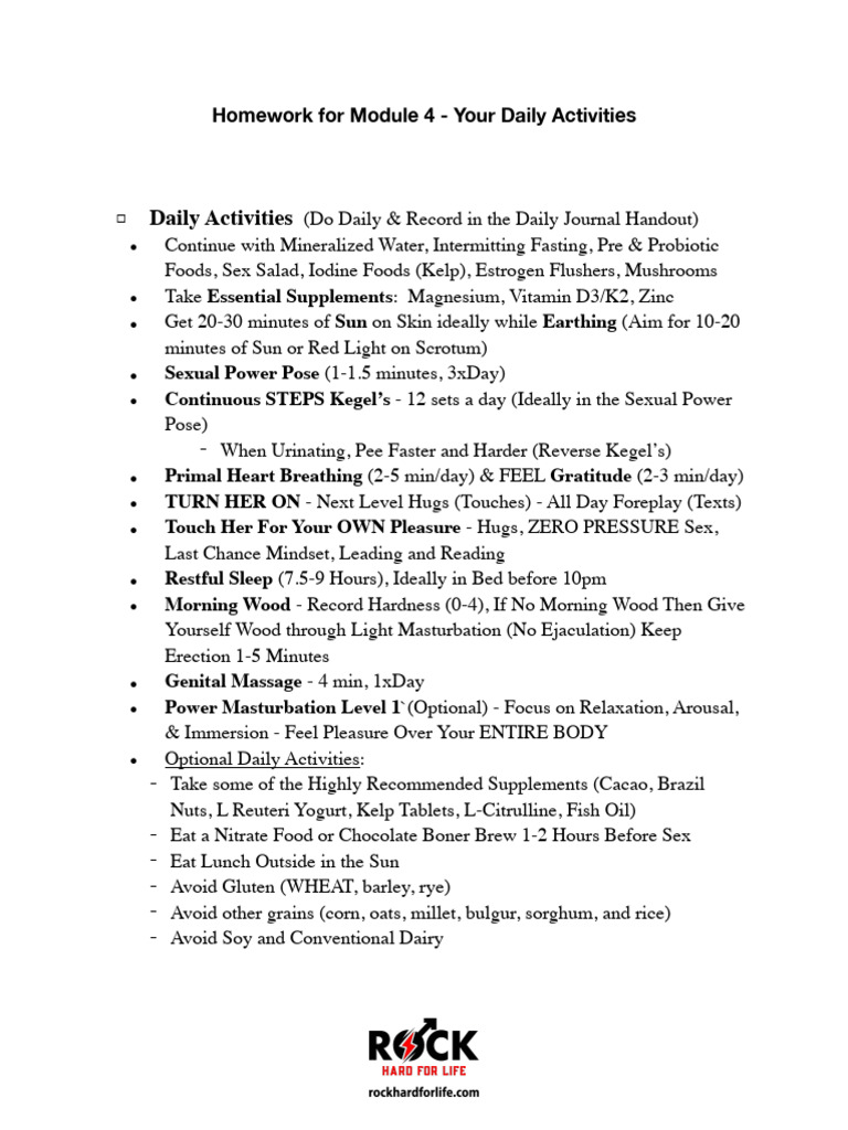 04 02 Daily Activities | PDF