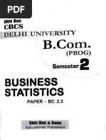 Business Statistics Question Papers 2023 and 2024 Both Year | PDF