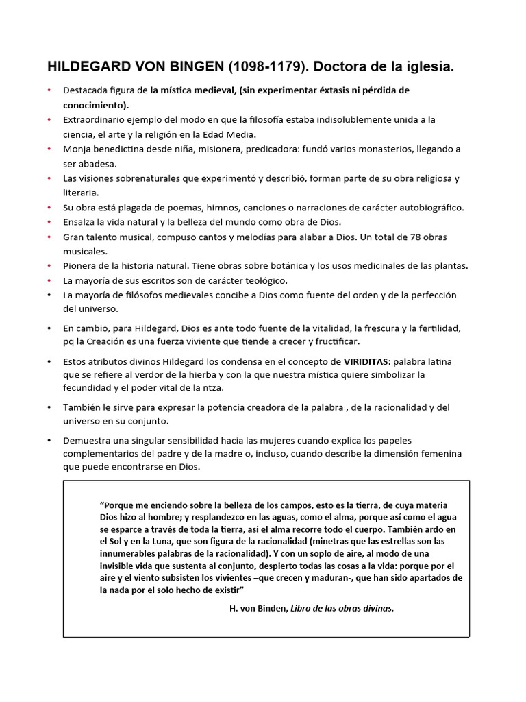 Hildegard Von Bingen | PDF