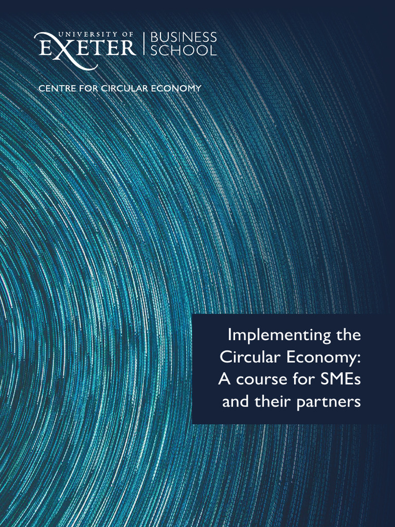 Cambridge Circular Economy Course for SMEs | PDF | Strategic Management ...
