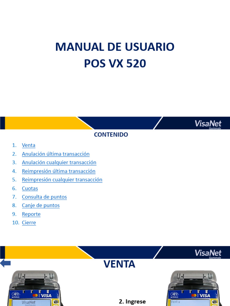 Pos VX520 Manual de Usuario | PDF | Ajedrez