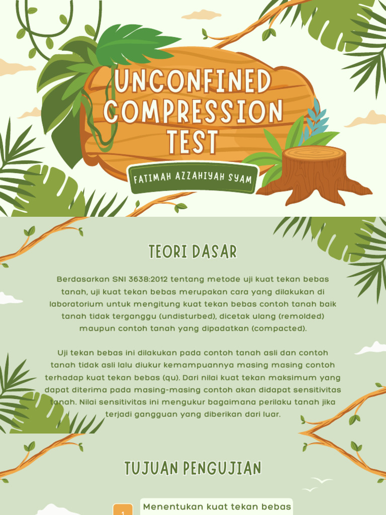 Unconfined Compression Test | PDF
