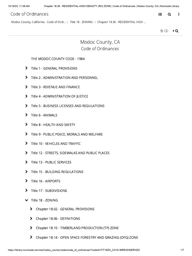 Zoning Code Sheet | PDF | Land Lot