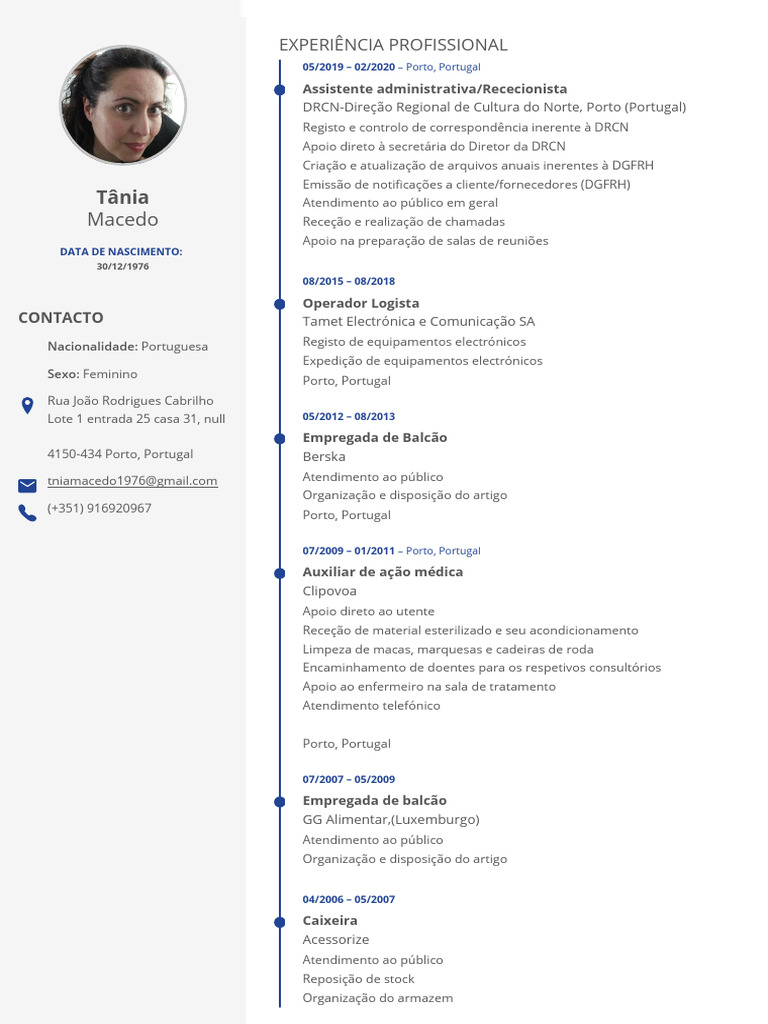 CV Tania - 102021 | PDF | Portugal