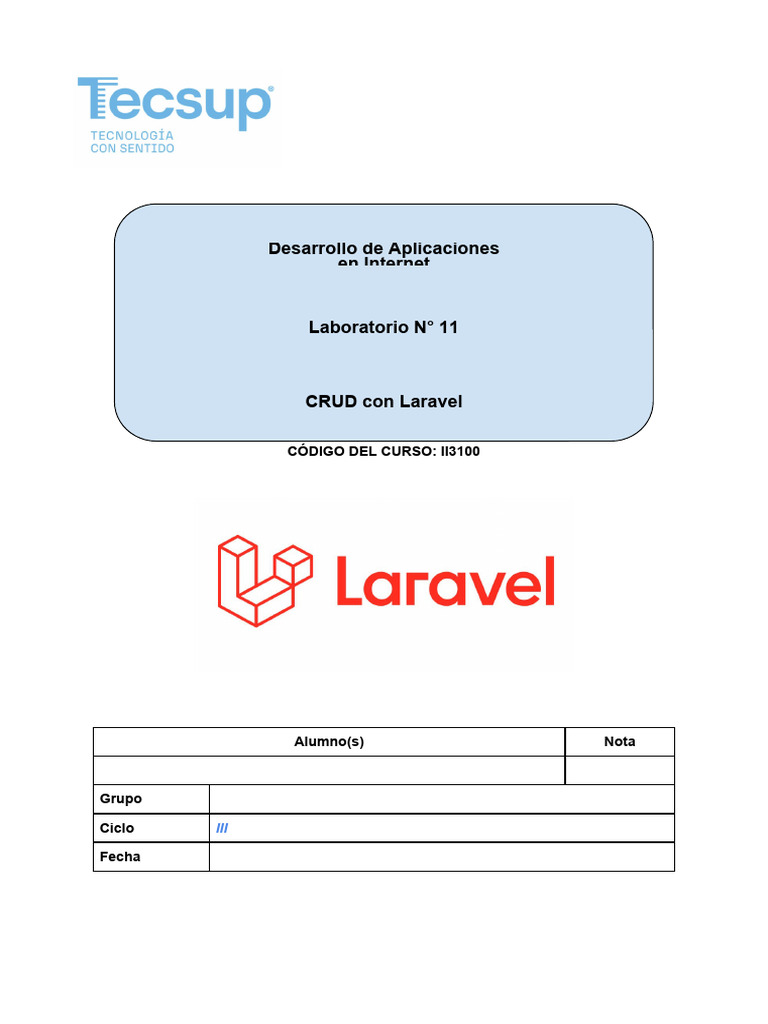 CRUD con Laravel: Guía de Laboratorio | PDF | Php | Arquitectura de ...