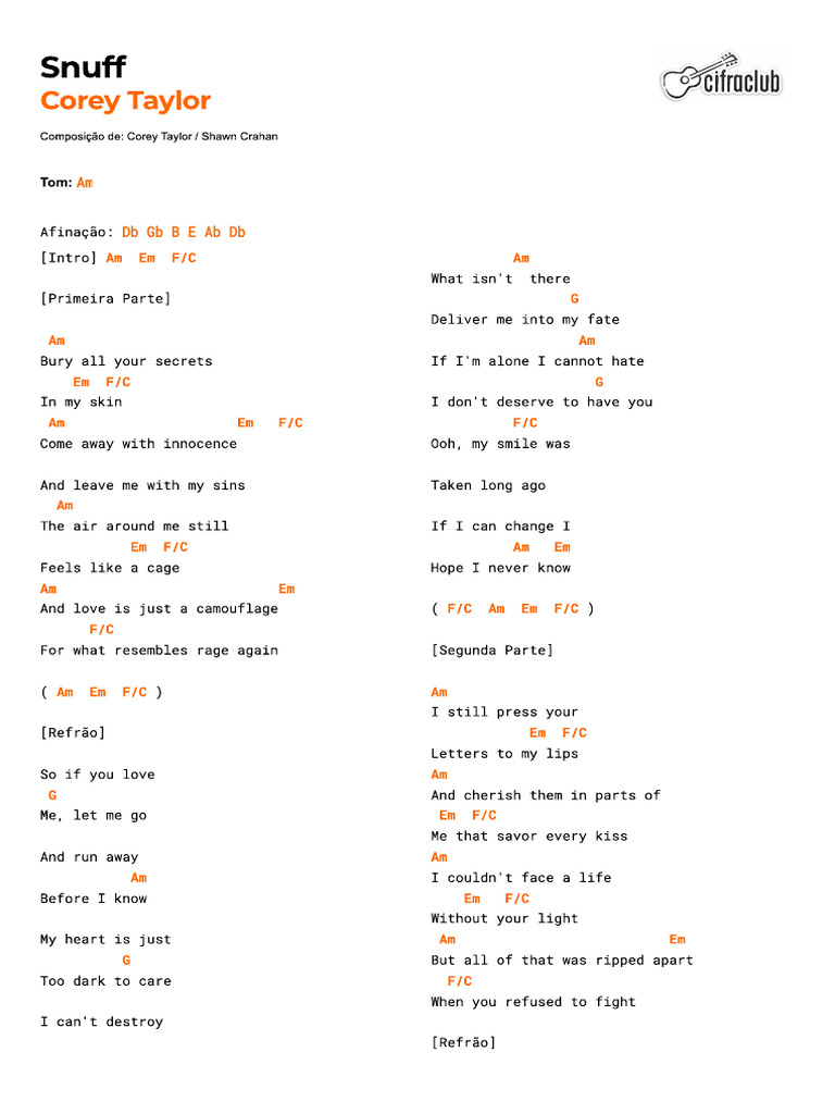Snuff Corey Taylor Pdf