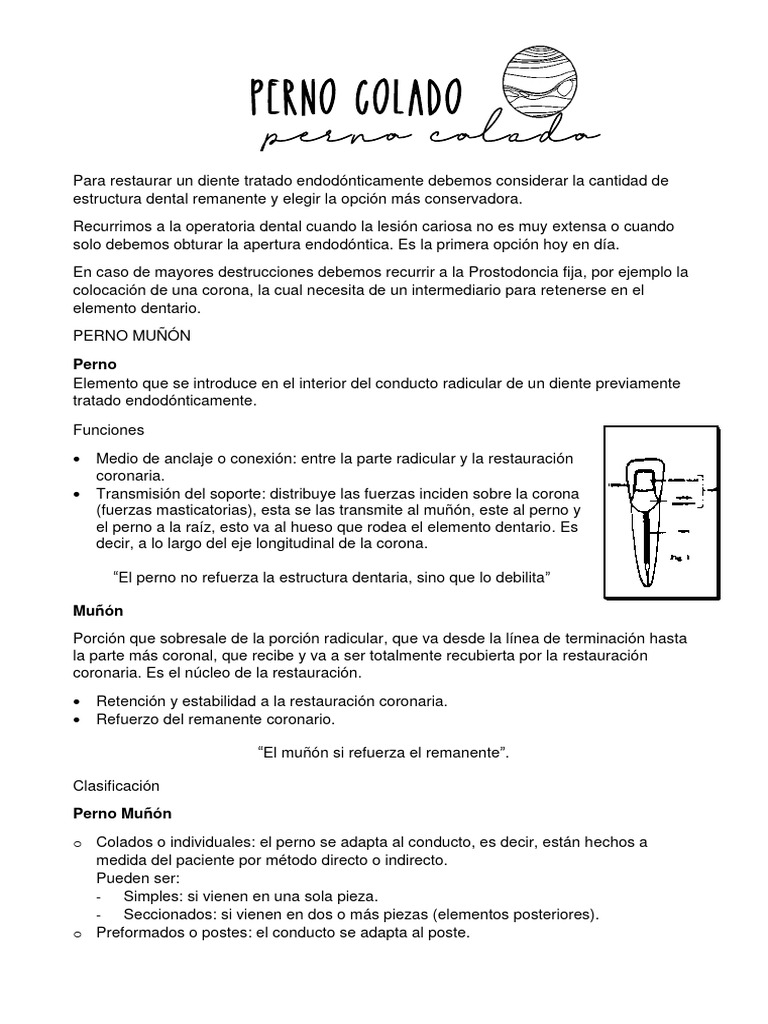 Perno Colado | PDF | Tornillo | Hueso