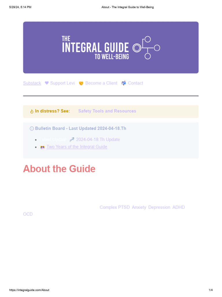 Integral Guide for Trauma Recovery | PDF | Psychotherapy | Abnormal ...