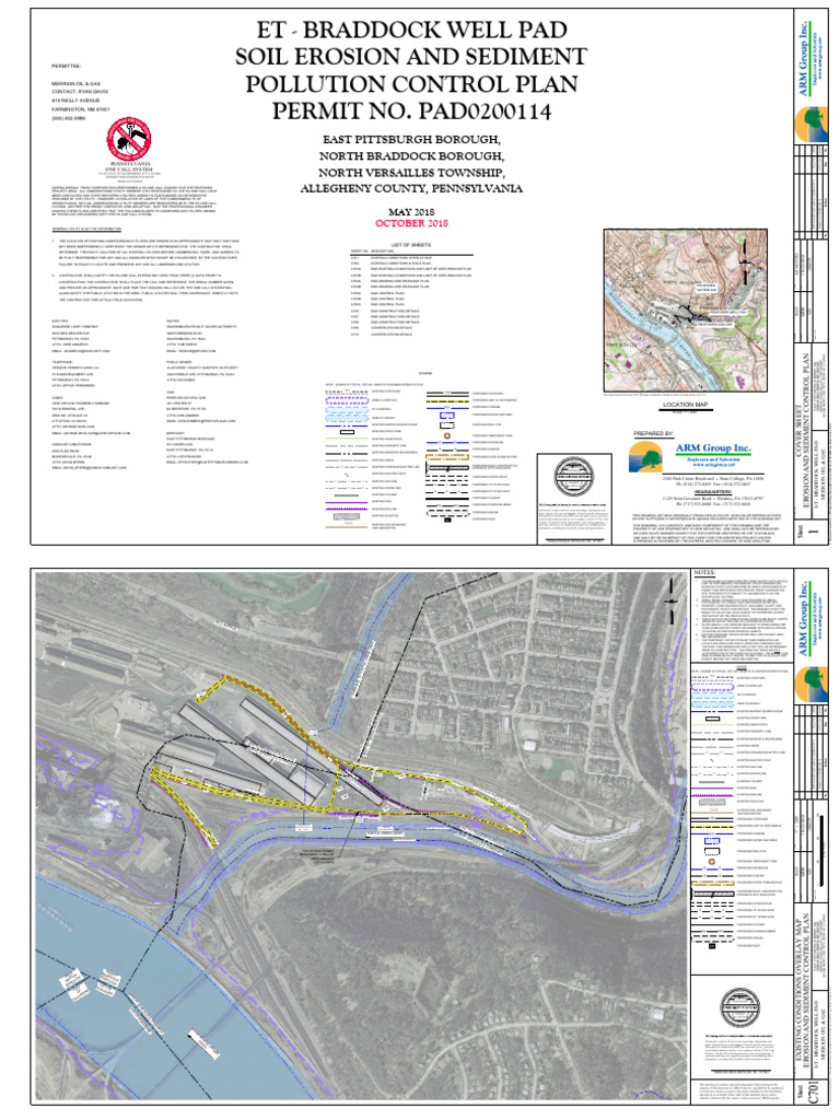 Braddock Well Pad ES DRWG Set | PDF | Environmental Engineering ...