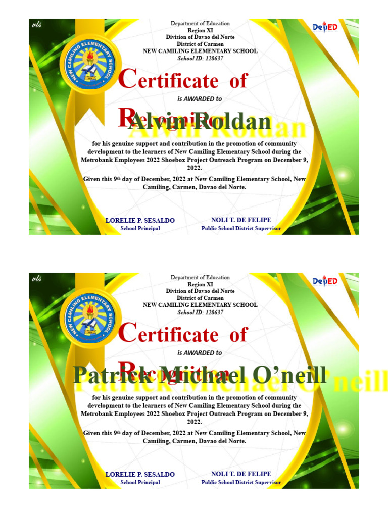 Cert Metrobank | PDF