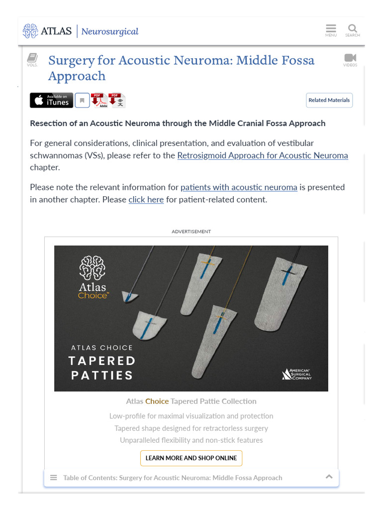 Middle Fossa Approach - The Neurosurgical Atlas | PDF | Anatomy | Human ...