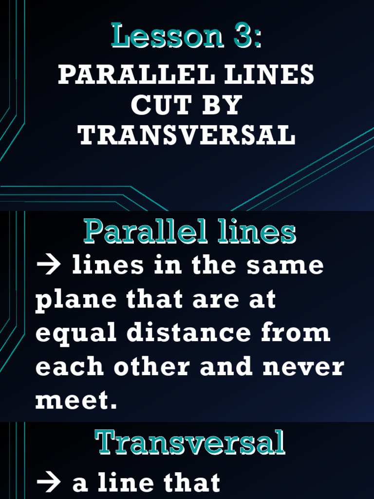 q4 l3 PL CB Transversal | PDF | Angle | Space
