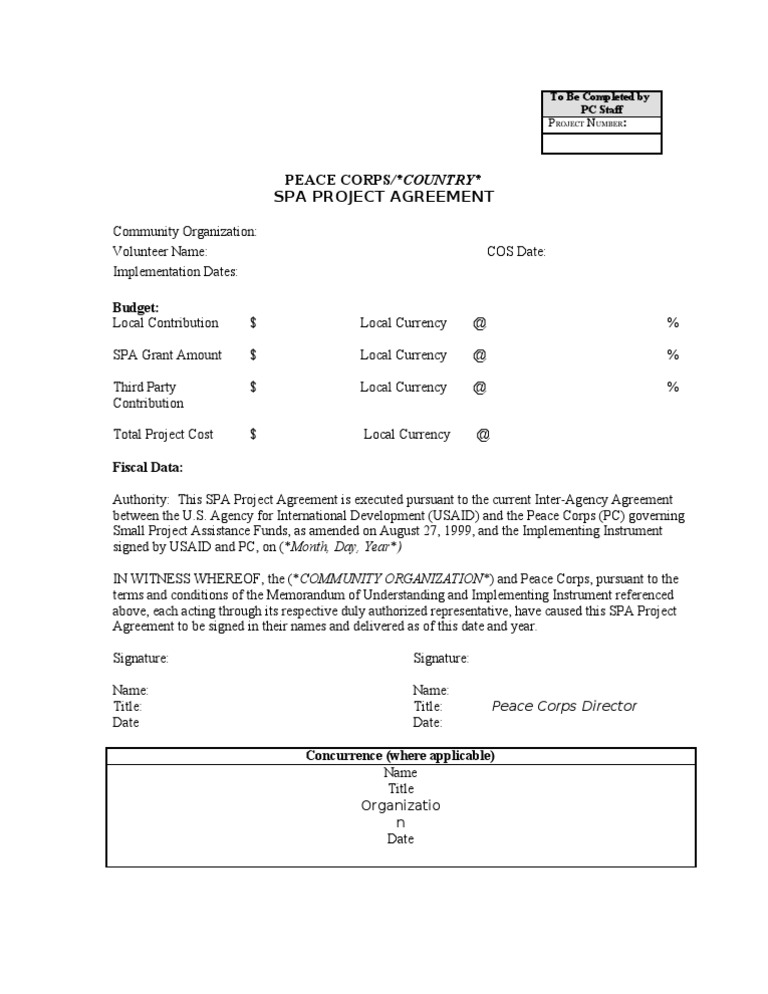 SPA Activity Agreement-04 | PDF
