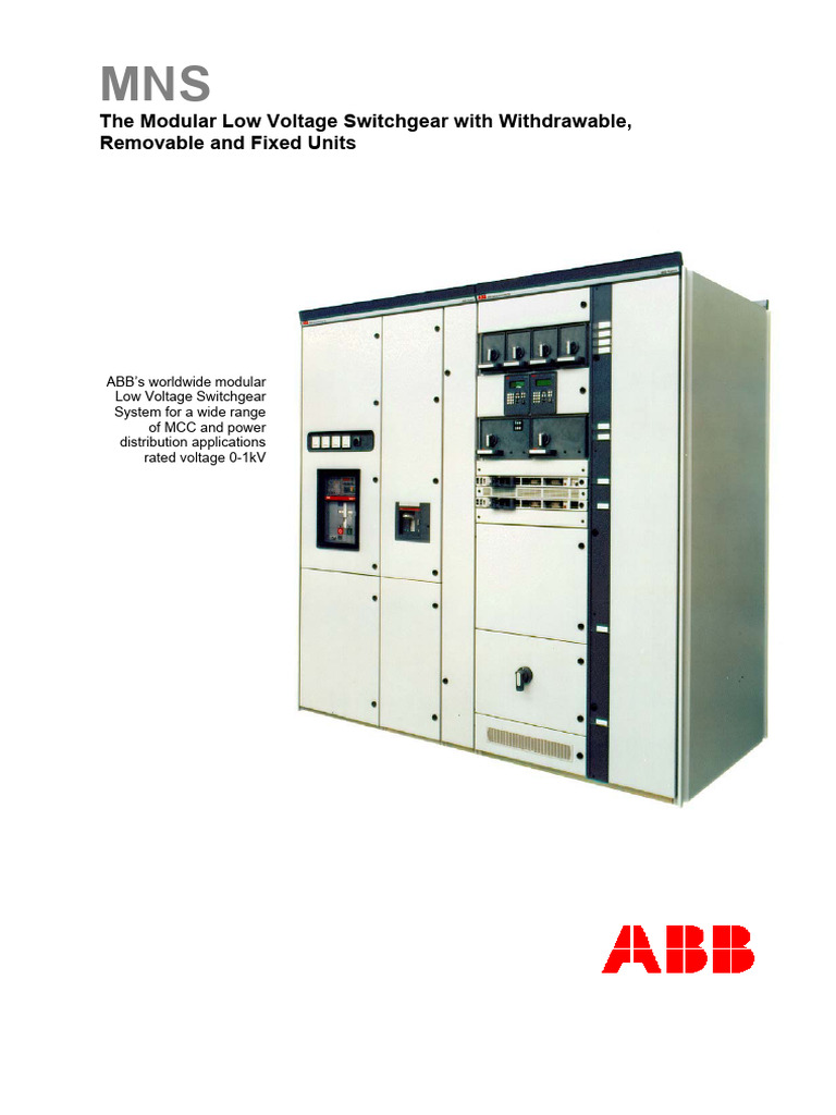 MNS MCC System Brochure1 | PDF | Electric Power | Manufactured Goods