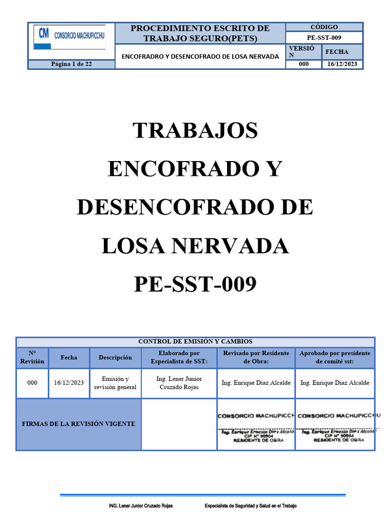 09..trabajos Encofrado y Desencofrado de Losa Nervada | PDF | Hormigón ...