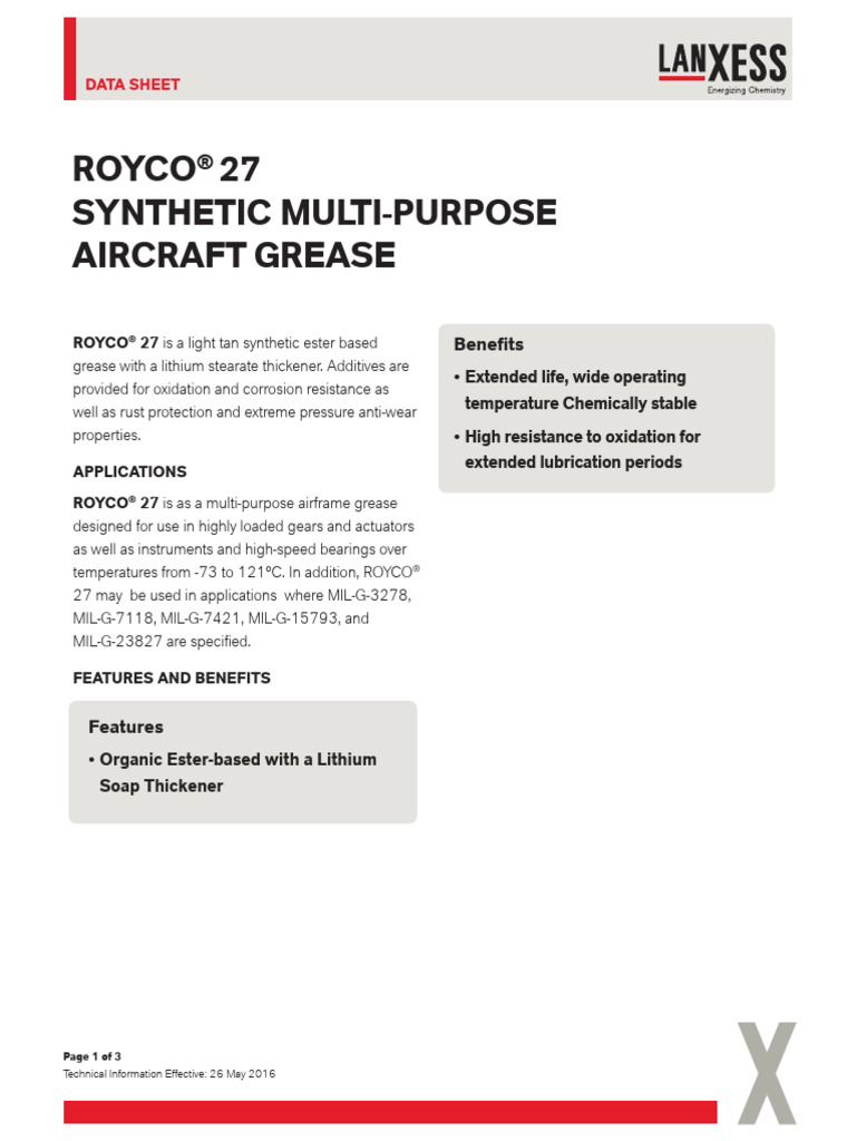 Lanxess Royco 27 Emea en | PDF | Materials | Chemical Substances