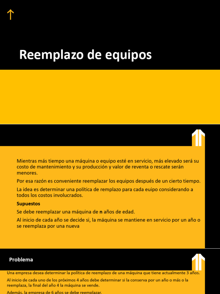 Reemplazo de Equipos | PDF