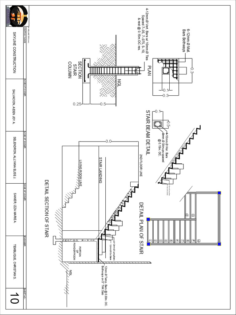 Stairs Details | PDF | Structural Engineering