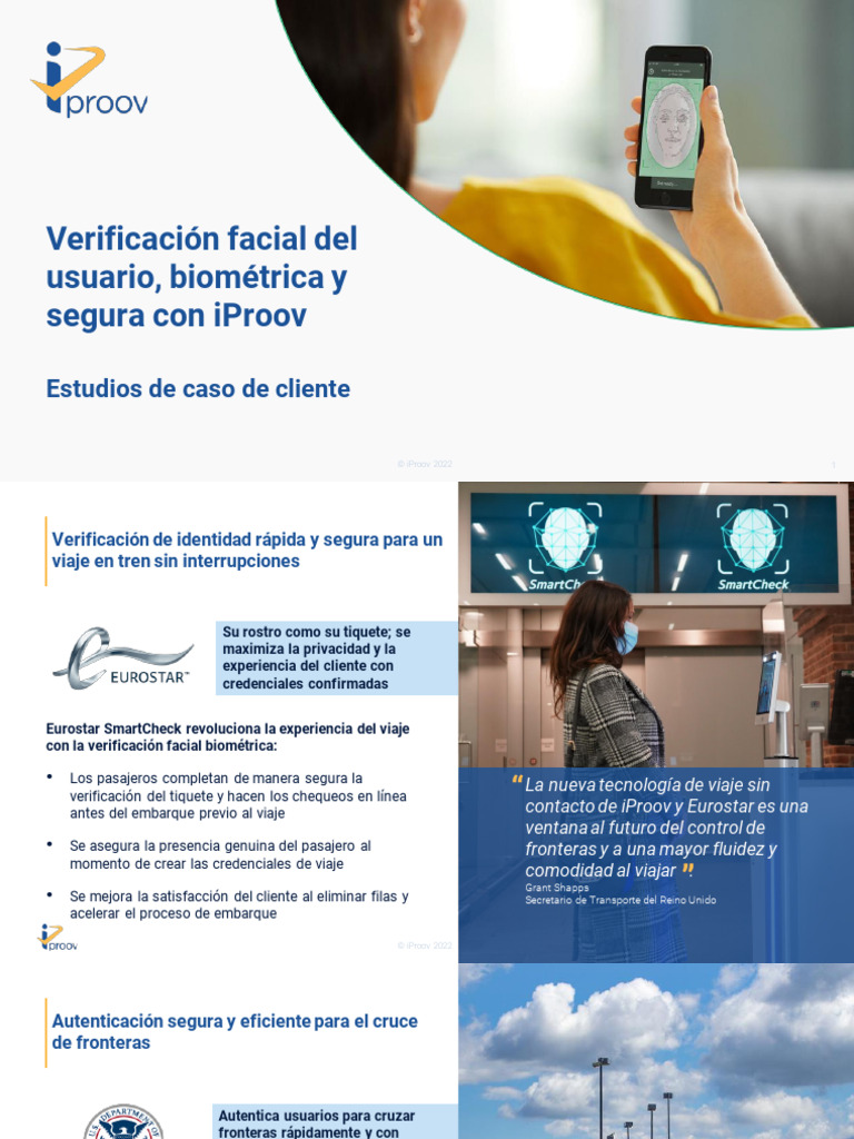 IPROOV - VERIFICACION BIOMETRICA - 9 - Iproov Customer Case Study Presentation es-CO | PDF ...