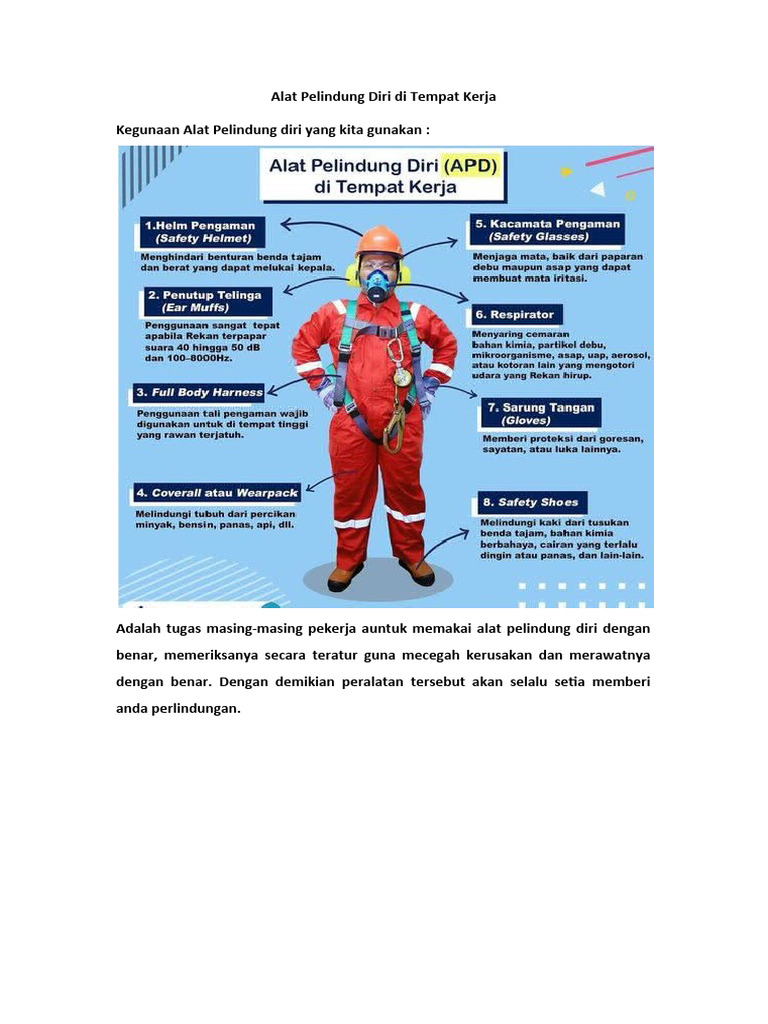 Materi Safety Talk APD 16 Mei 2024 | PDF