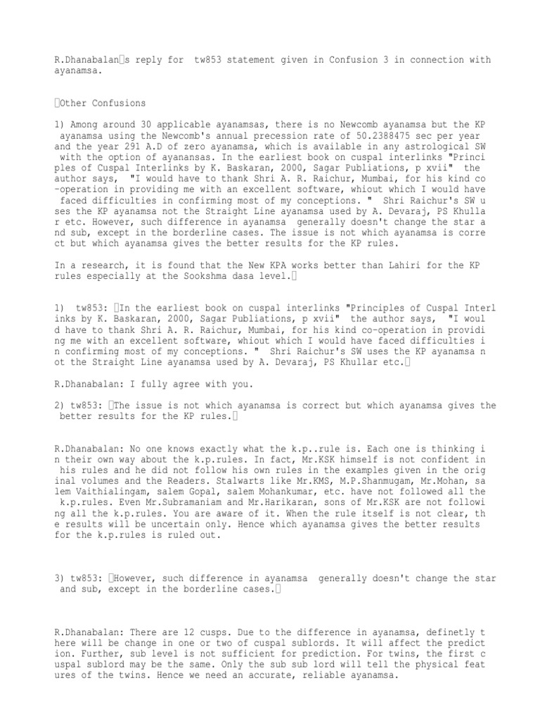 Ayanamsa | PDF | Ancient Science | Astrology