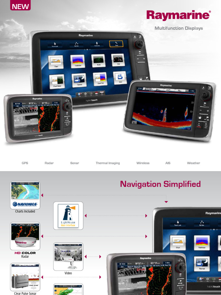 MFD - Brochure RAYMARINE RADAR SERI C-125 | PDF | Radar | Sonar